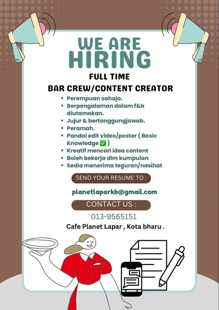 Jawatan Kosong Di Planet Lapar – Negerikelantan.com