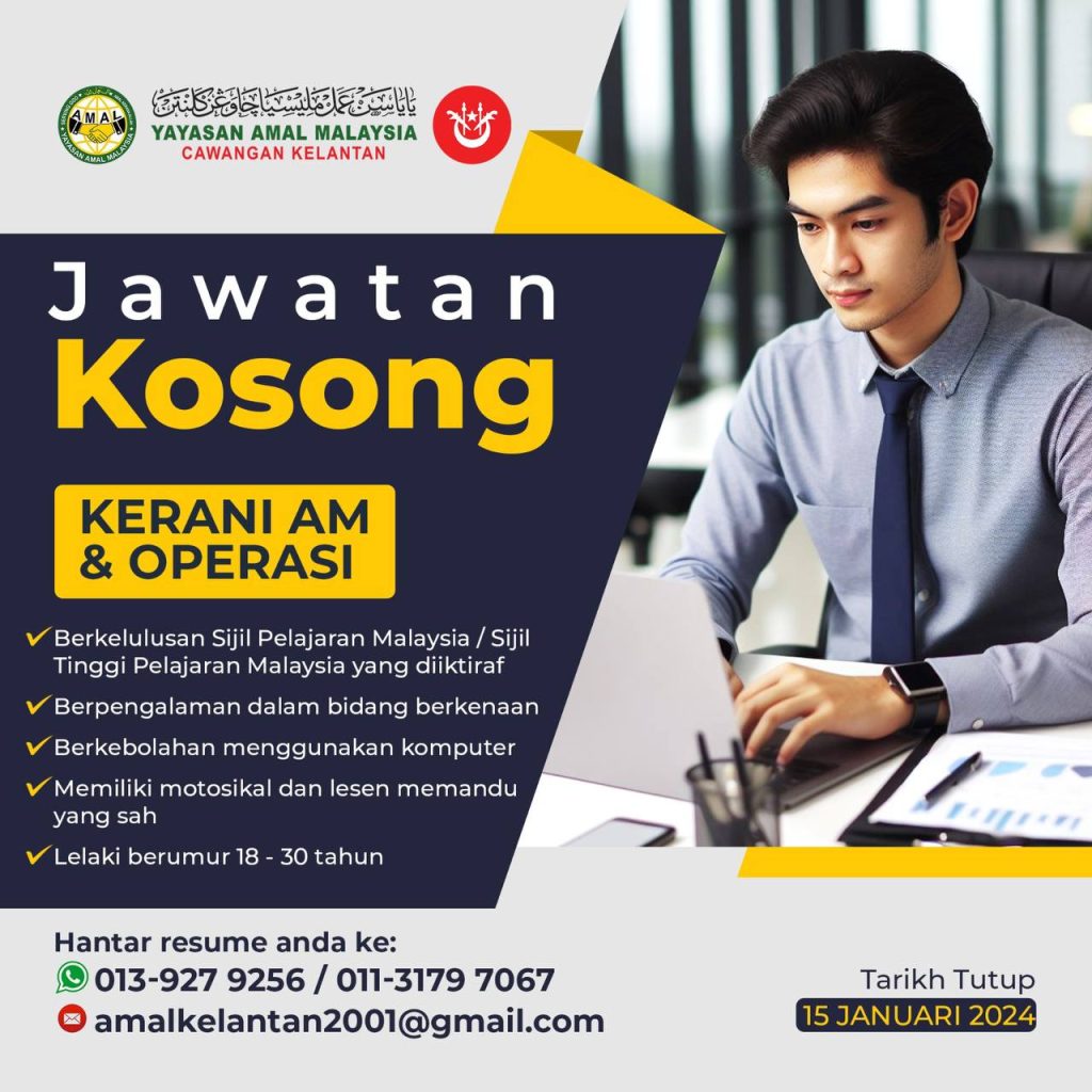 Jawatan Kosong Di Yayasan Amal Malaysia – Negerikelantan.com