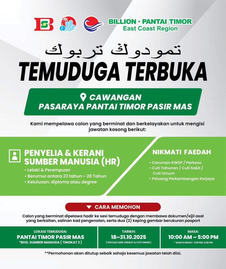 Jawatan Kosong Di Pasaraya Pantai Timor – Negerikelantan.com