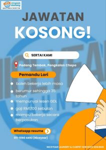 Jawatan Kosong Di Niceyear Laundry & Carpet Services Sdn Bhd ...